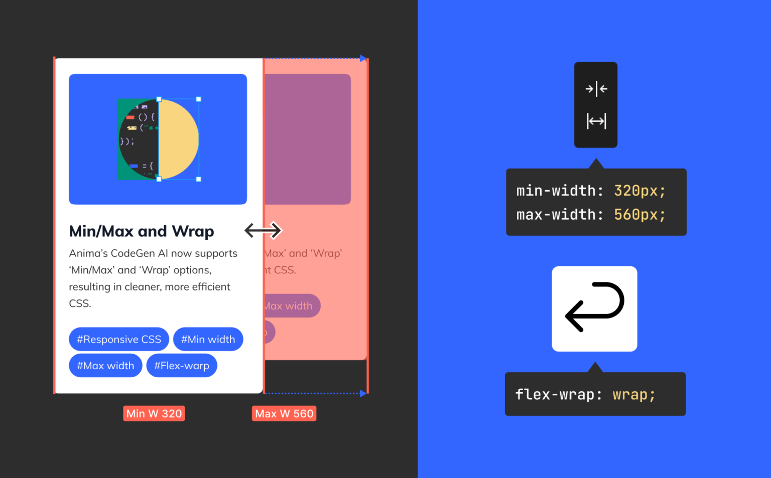 Anima now supports Figma’s ‘Min/Max’ & ‘Wrap’ features | Anima