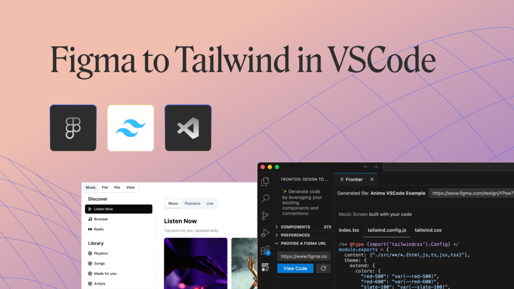 Convert Figma to React & Tailwind Automatically in VSCode - Anima Blog
